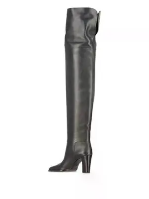 Saint Laurent 85mm Julia Leather Thigh-high Boots