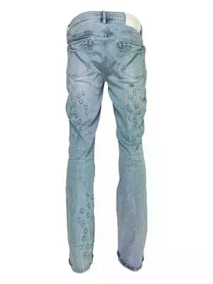 PURPLE BRAND Embossed Flared Jeans