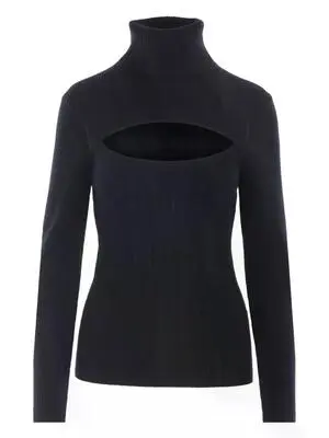 ALLUDE Ribbed Turtleneck Sweater