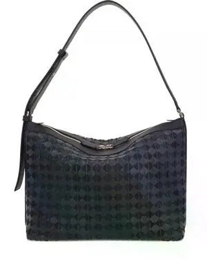SERAPIAN Leather Triangle-pattern Shoulder Bag