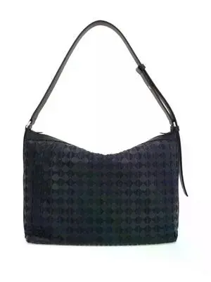 SERAPIAN Leather Triangle-pattern Shoulder Bag