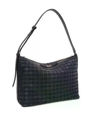 SERAPIAN Leather Triangle-pattern Shoulder Bag