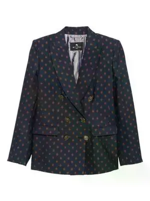 Etro Patterned Double-breasted Blazer
