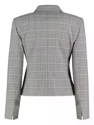 Max Mara Checked Single-breasted Jacket