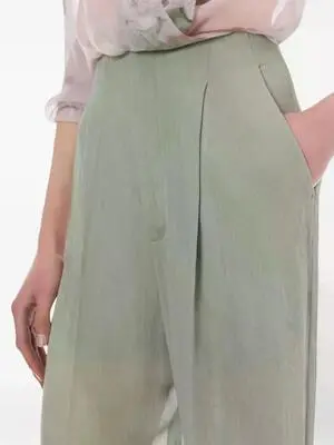 Alberta Ferretti Pleated-pocket Trousers