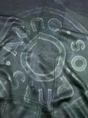 Acne Studios Printed Silk Scarf - Blue