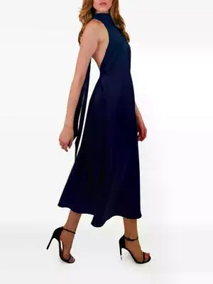 AZLEE Meera High-neck Midi Dress