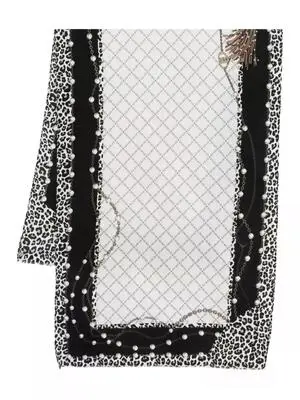 Liu Jo Leopard-print Scarf - Black