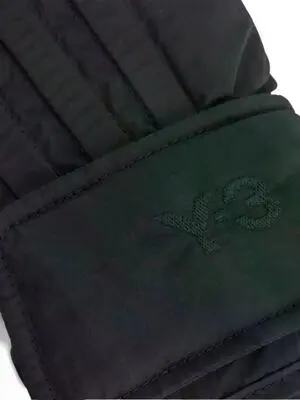 Y3 Logo-embroidered Mittens