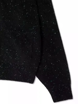 STUDIO TOMBOY Speckled-effect Cardigan - Black