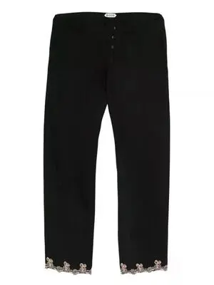 BODE Lace-trimmed Drawstring Trousers