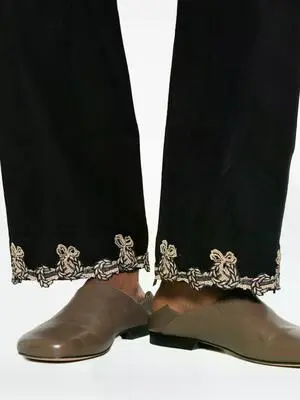 BODE Lace-trimmed Drawstring Trousers