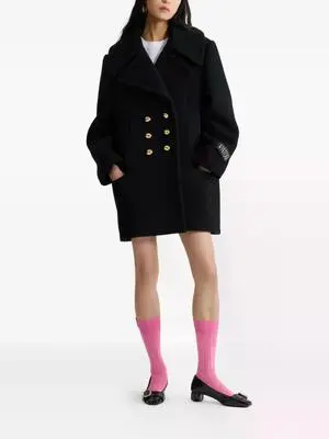 Patou Double-breasted Wool Coat