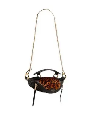LANCEL Mini Origami Leopard-print Crossbody Bag
