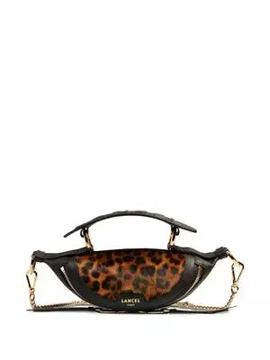 LANCEL Mini Origami Leopard-print Crossbody Bag
