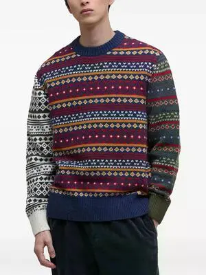 Barbour Fair Isle Patterned Sweater - Blue