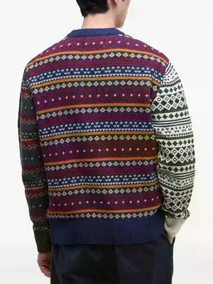 Barbour Fair Isle Patterned Sweater - Blue