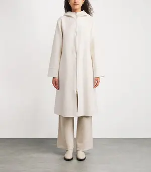 Eleventy Wool Hooded Coat