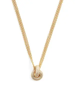 ENGELBERT Legacy Knot Diamond Pendant Necklace - Gold