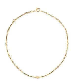 SPINELLI KILCOLLIN 18k Yellow Diamond Arc Gravity Chain Necklace - Gold