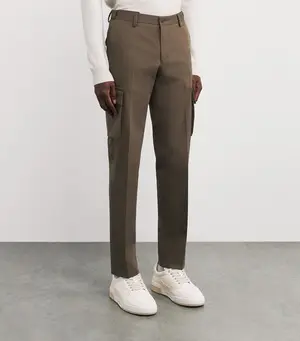 Corneliani Twill Cargo Chinos
