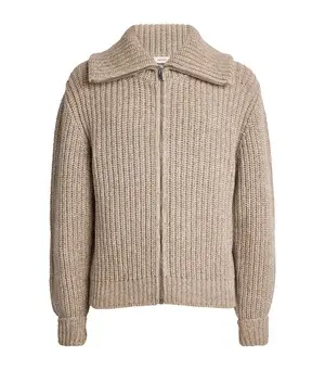 LEMAIRE Alpaca-yak Zip-up Cardigan