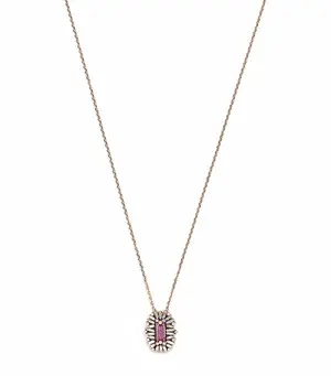 SUZANNE KALAN Diamond And Sapphire Necklace - Rose Gold