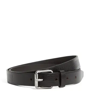 LEMAIRE Leather Rail Belt - Brown
