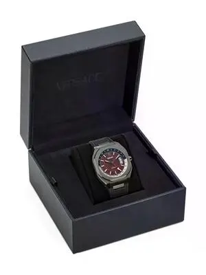 Versace Steel Gmt Octagonal 48mm Watch