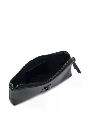 Marc Jacobs The Snapshot Leather Zip Wristlet - Black