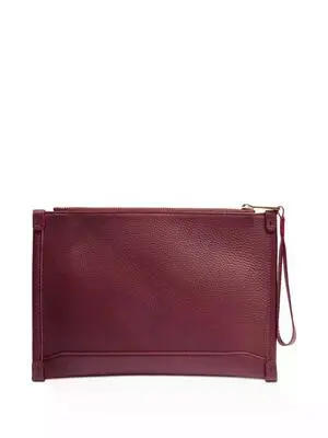 LANCEL Jour Embossed-logo Clutch Bag - Red