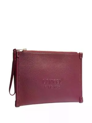 LANCEL Jour Embossed-logo Clutch Bag - Red