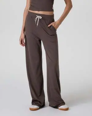 Vuori Halo Essential Wide-leg Pants - Java Heather