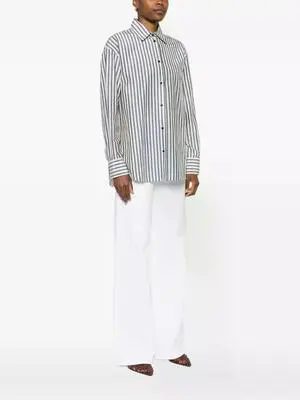 FORTE_FORTE Striped Long-sleeve Shirt