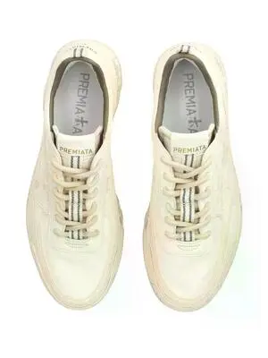 Premiata Nous 7733 Logo-stamped Leather Sneakers