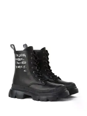 Karl Lagerfeld Lace-up Boots