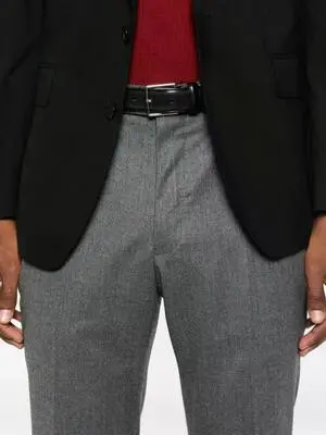 Zegna Wool Tailored Trousers - Grey