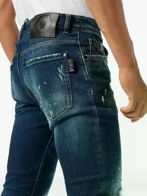 Philipp Plein Paint-splatter Straight-leg Jeans
