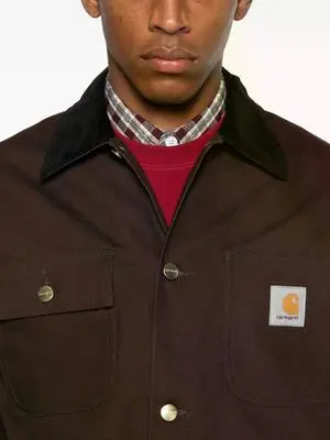 Carhartt Work In Progress Corduroy-collar Button Jacket - Brown
