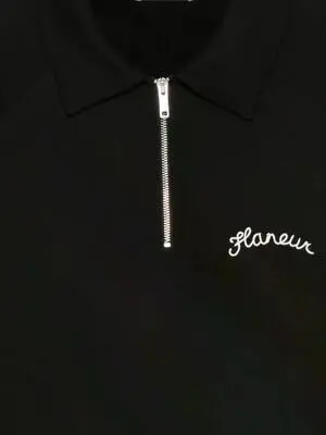FLANEUR Zip-neck Polo Sweatshirt