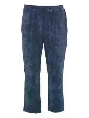 FAMILY FIRST Elastic-waist Corduroy Trousers - Blue
