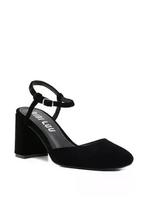 BIBI LOU 80mm Ankle-strap Block-heel Pumps