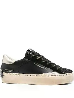 CRIME LONDON Glitter-panel Platform Sneakers