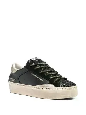 CRIME LONDON Glitter-panel Platform Sneakers