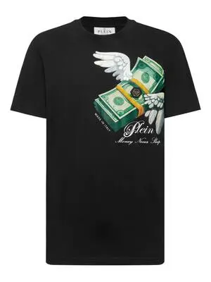 Philipp Plein Money-print T-shirt - Black