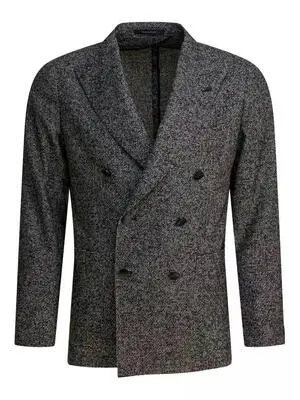 Tagliatore Double-breasted Textured Jacket