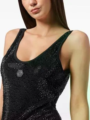 Philipp Plein Mix Strass Tank Top