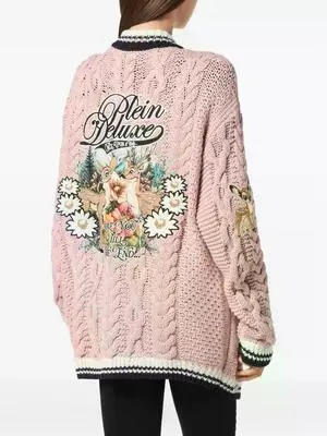 Philipp Plein Cable-knit Cardigan