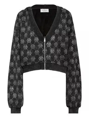 Philipp Plein Full Zip Sweatshirts Hoodies For Women