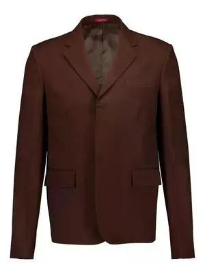 Gucci Embossed Sleeve Wool Blazer